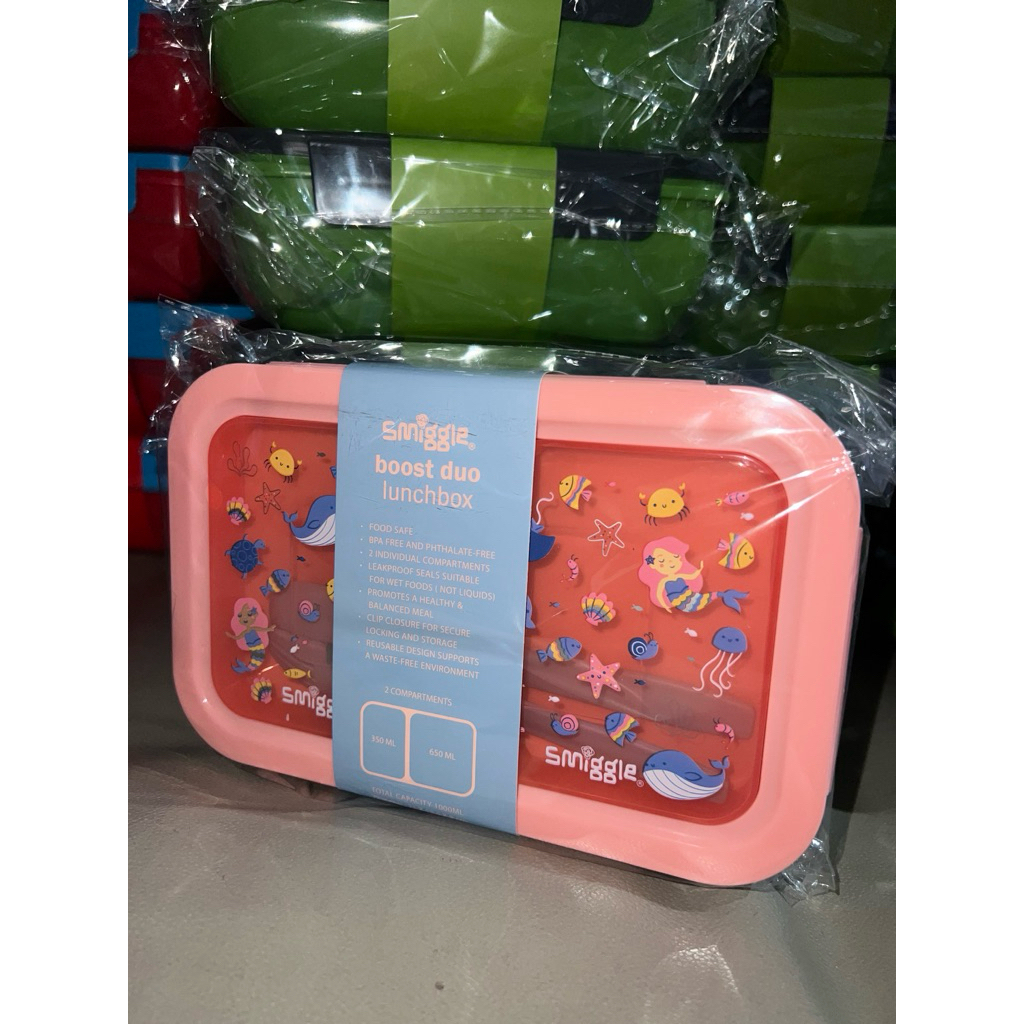Jual Lunchbox Smiggle Mermaid 2 Sekat 1000 ML | Shopee Indonesia