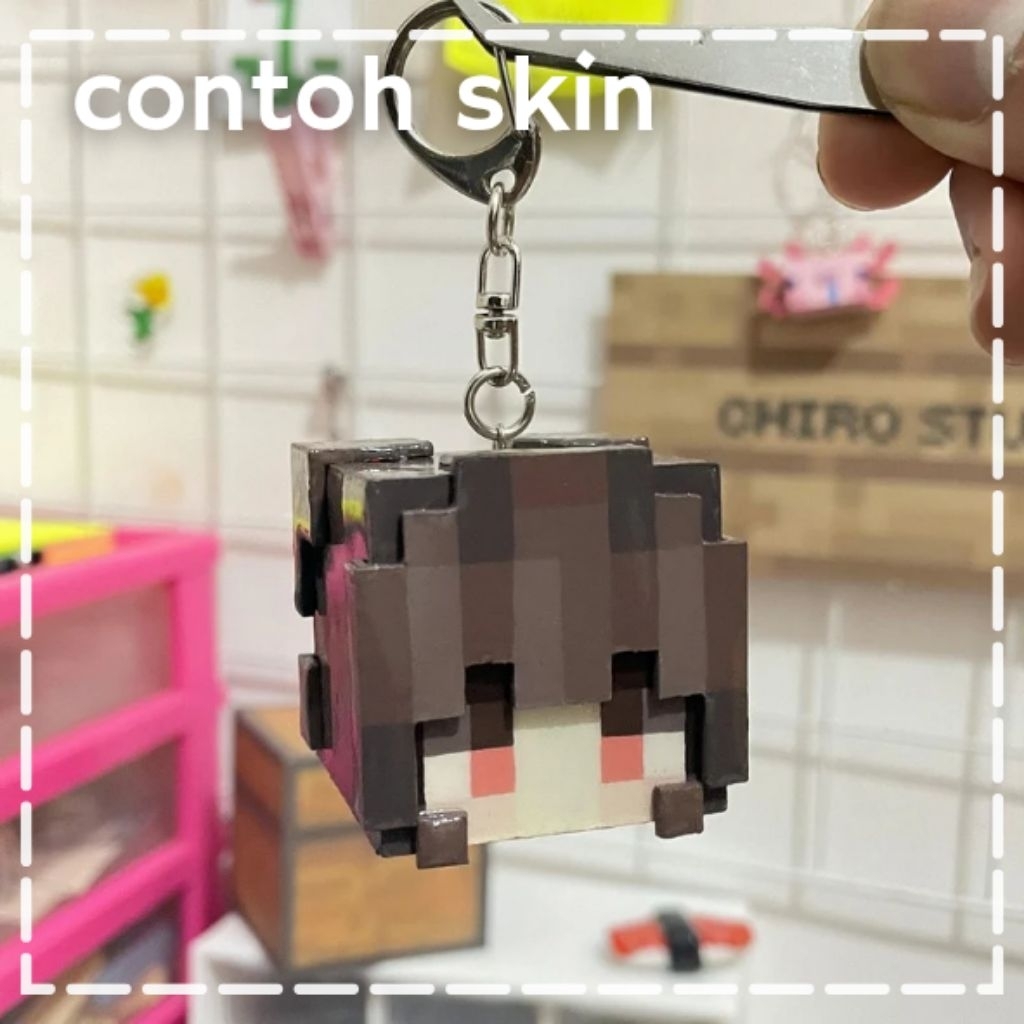 Jual Commission custom keychain skin menkrepp 3D handmade | Shopee ...