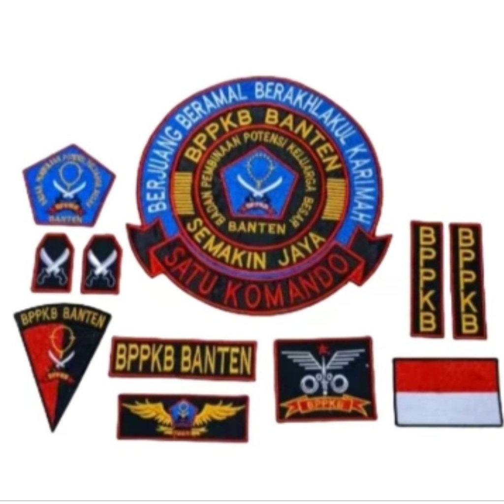Jual LOGO BORDIR BPPKB BANTEN SATU KOMANDO SATU SET | Shopee Indonesia