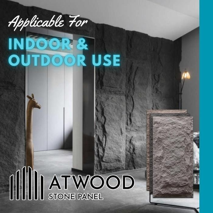 Jual PU Stone Panel Dinding 3D Batu Alam Wallpanel | Shopee Indonesia