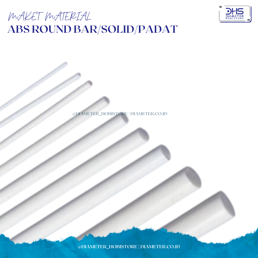 Jual ABS Round Bar PVC/Bahan Maket Pipa Bulat/Stick | Shopee Indonesia