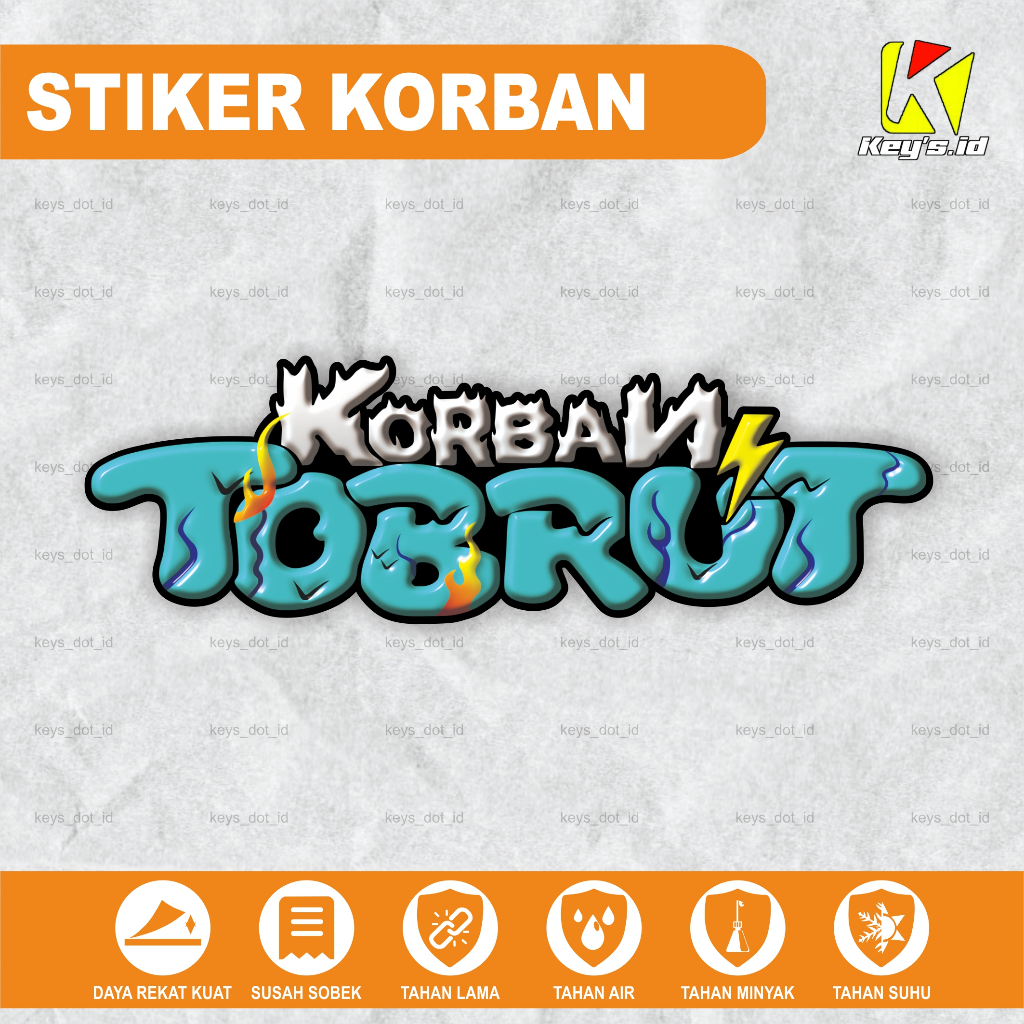 Jual Stiker KORBAN TO BRUT, Sticker Viral Sudah Cutting | Shopee Indonesia