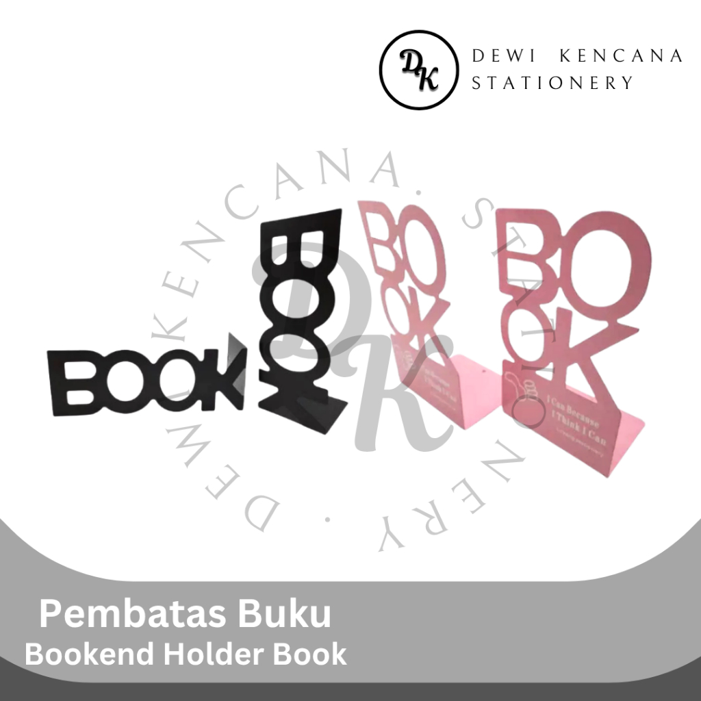 Jual Pembatas buku besi | Book Stand | Bookend Holder Buku (BOOK ...