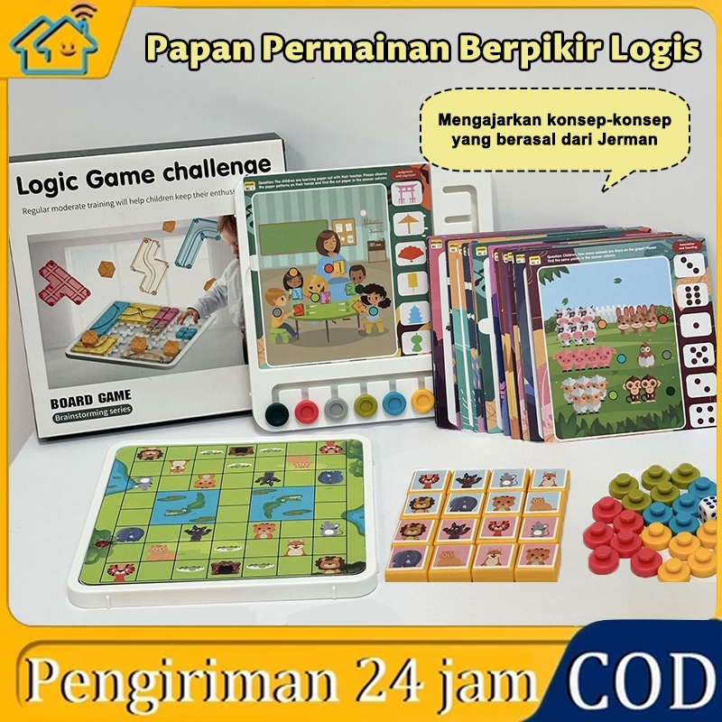 Jual logic Board Game for Kids Classic Game tetric Early Education ...
