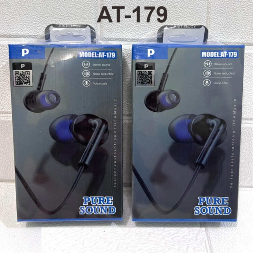 Jual AT179 / AT-179 Handset / Headset H/F / HiFi Handsfree Earphone ...