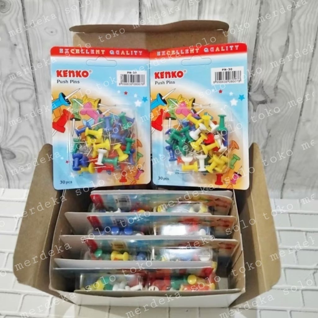 Jual Push Pin / Paku Mading Warna Kenko | Shopee Indonesia