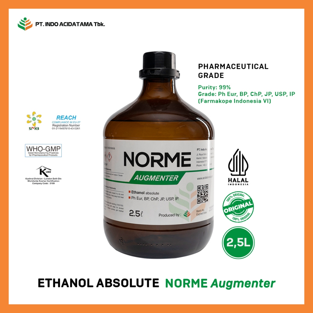 Jual Ethanol 99% Norme Augmenter / Ethanol Pharmaceutical / Alkohol 99% / Etanol / Ethanol ...