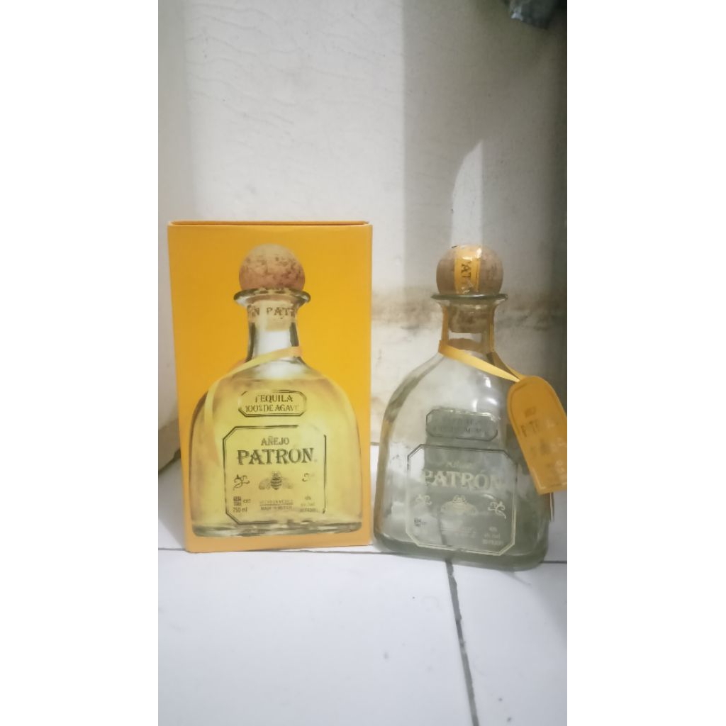 Jual Jual Botol Bekas Patron Anejo Tequila - 750 ml ( LENGKAP DENGAN ...