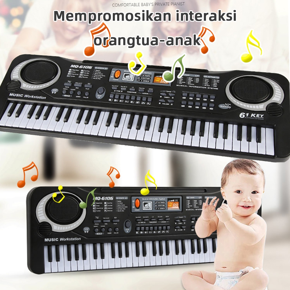 Jual Digital Piano Keyboard Elektronik 61 Keys Keyboard Mini Mop Murah ...