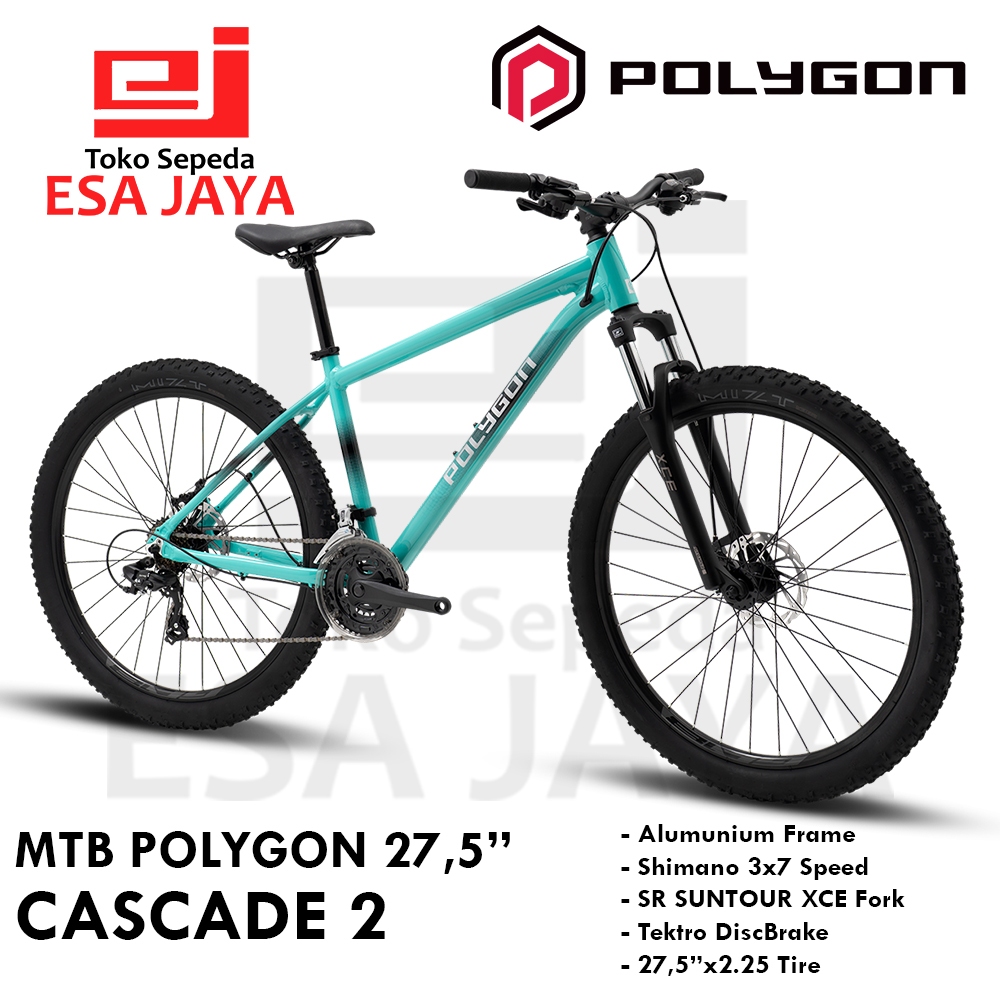 Jual Sepeda Gunung Polygon Cascade 2 - Teal Green - MTB 27.5" Terbaru ...