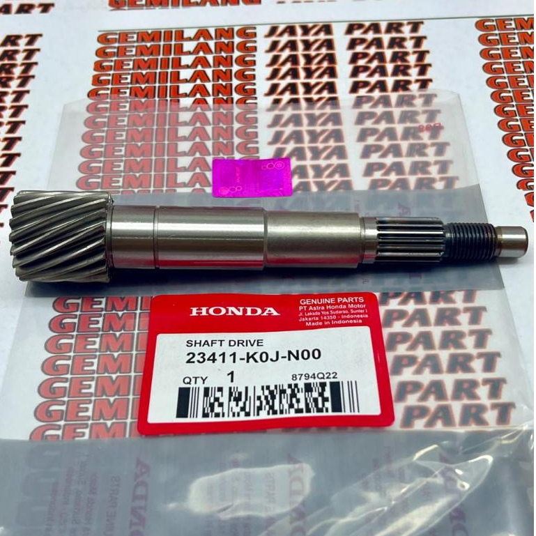 Jual 23411-K0J- N00 Shaft Drive 18T Honda Genio Original Honda | Shopee ...