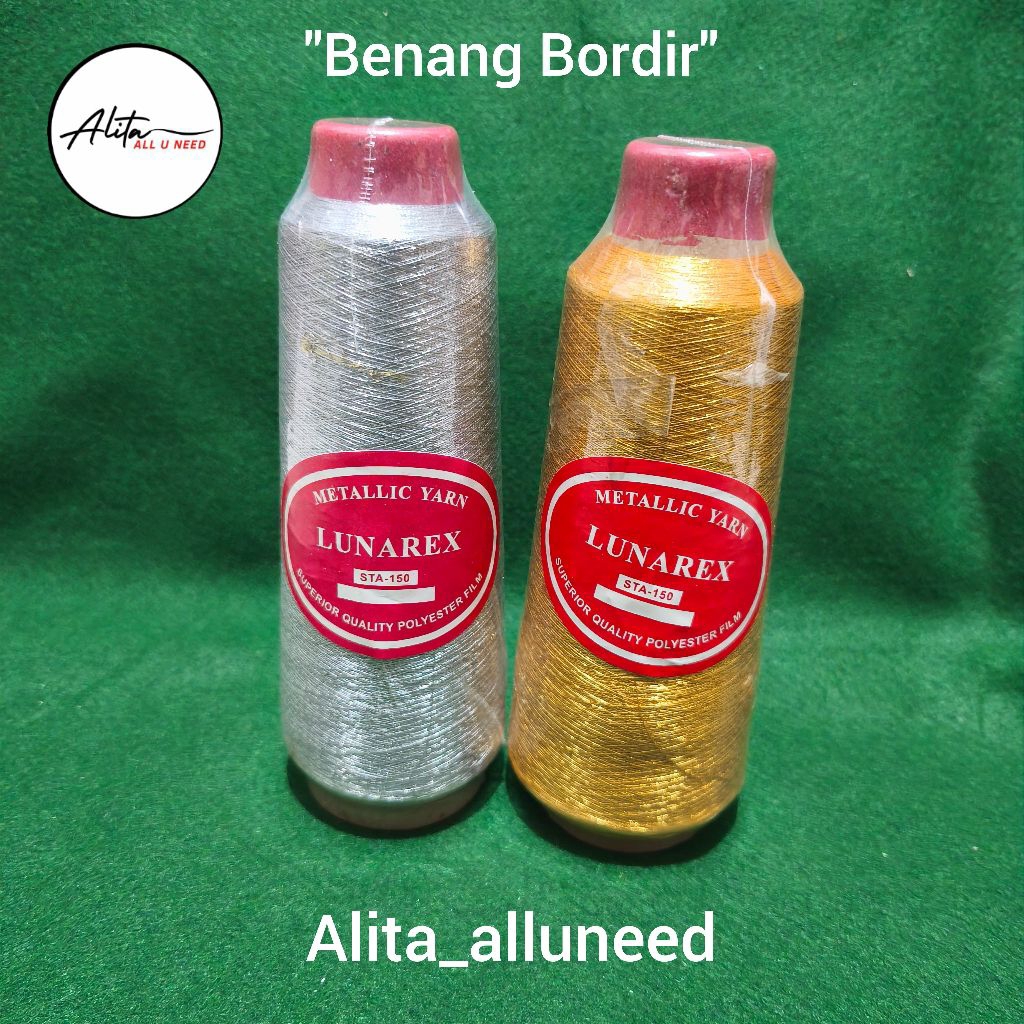 Jual Benang Bordir Lunarex/ Benang Metalik Lunarex | Shopee Indonesia