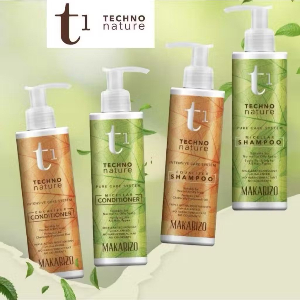 Jual Makarizo T1 Techno Nature Shampoo & Conditioner NON SLS Haircare ...