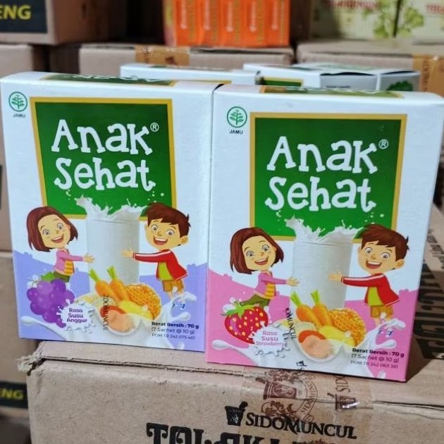 Jual Anak Sehat Susu Rasa Strawberry dan Anggur Isi 7 Sachet (Box ...