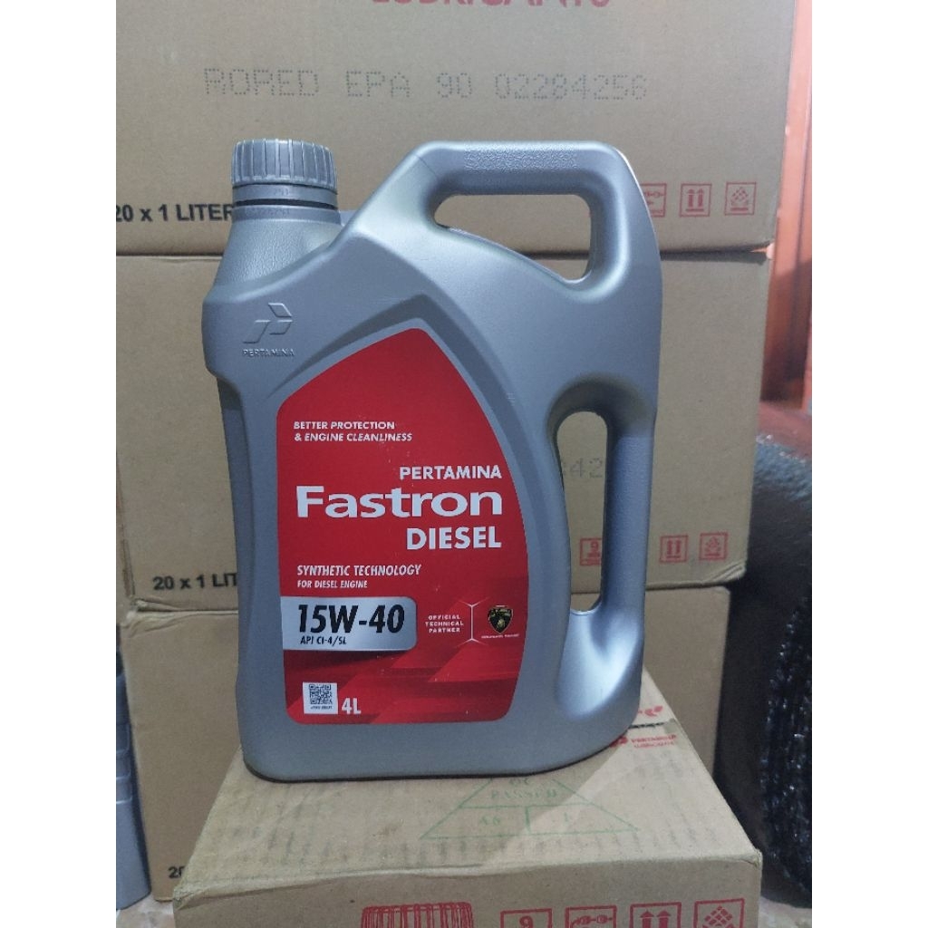 Jual FASTRON DIESEL OLI MESIN 4 LITER SAE 15W-40 | Shopee Indonesia