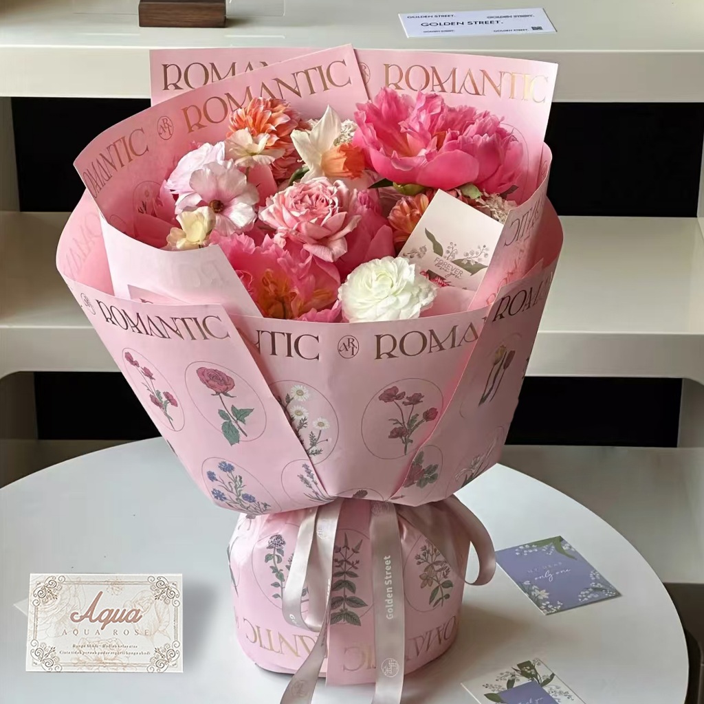 Jual Buket Bunga Acak Oil painting style Bouquet Mawar Buket bunga ...
