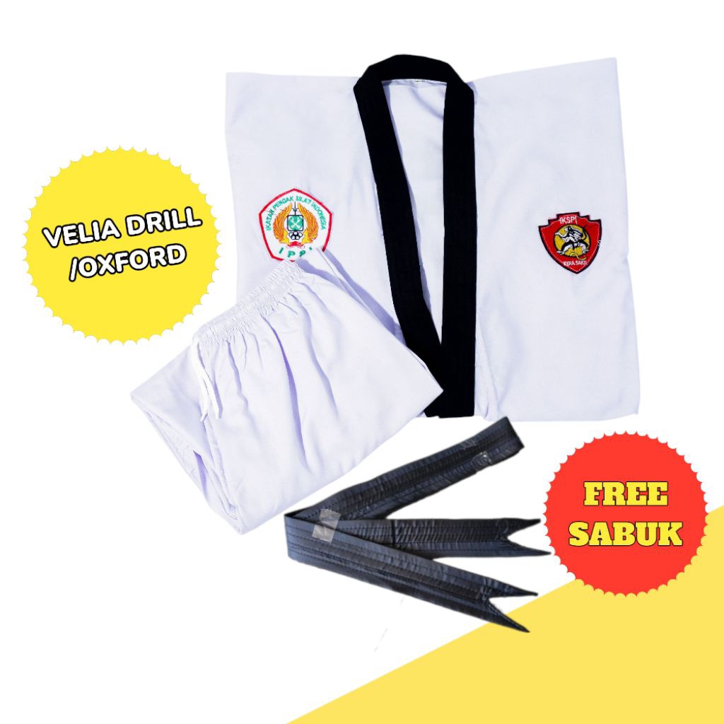 Jual SAKRAL SISWA KERA SAKTI IKSPI FREE SABUK / SERAGAM SILAT / SERAGAM BELADIRI | Shopee Indonesia