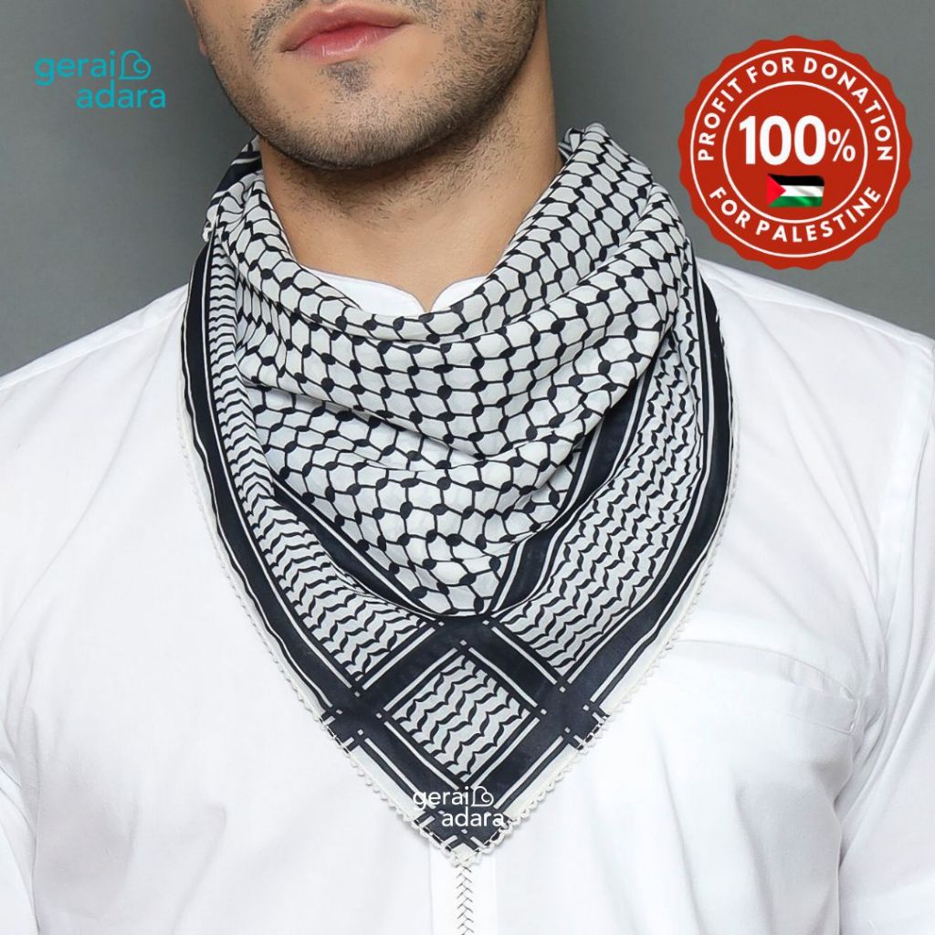 Jual Keffiyeh Palestina | Scarf Leher Pria | Gerai Adara - Bandana ...