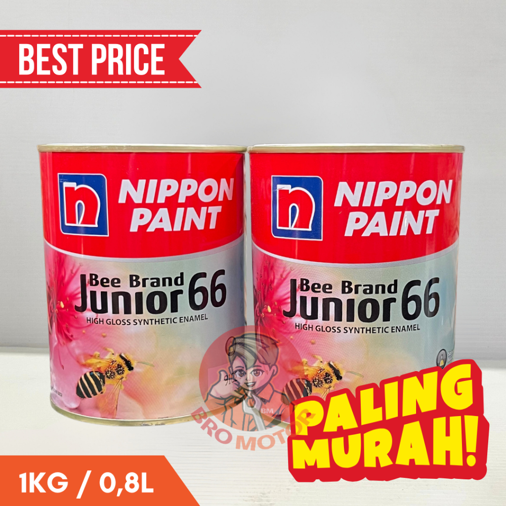 Jual TERMURAH!! Cat Besi / Cat Baja / Cat Mebel / Cat kayu Junior Nippon Paint Bee Brand Junior ...