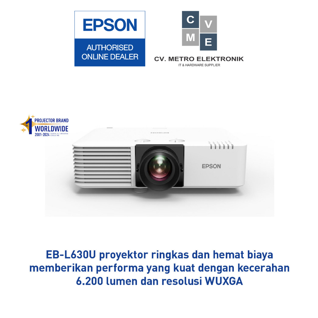 Jual Proyektor EPSON Laser EB-L630U EB L630U L630 U WUXGA 6200 LUMENS ORI | Shopee Indonesia