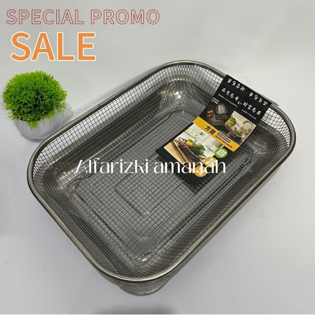 Jual 1 set Keranjang Peniris Minyak Stainlees stell Anti karat & Anti ...
