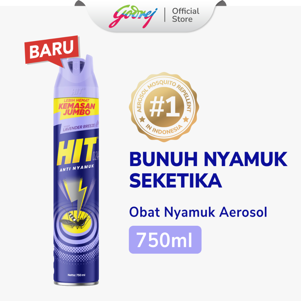Jual HIT AEROSOL LAVENDER BREEZE 750ML | Shopee Indonesia