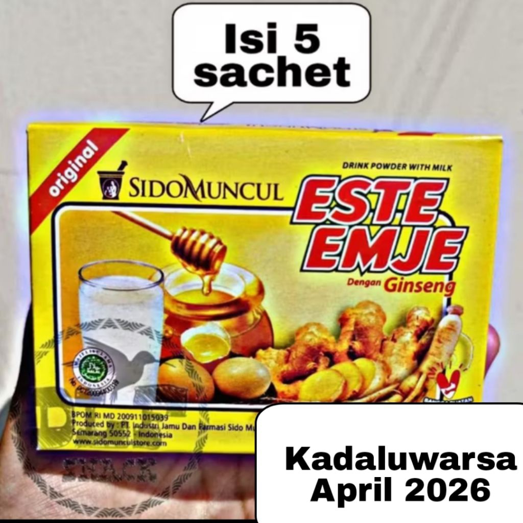Jual sidomuncul stmj isi 5 sachet expApril2026 este emje box sido muncul susu | Shopee Indonesia