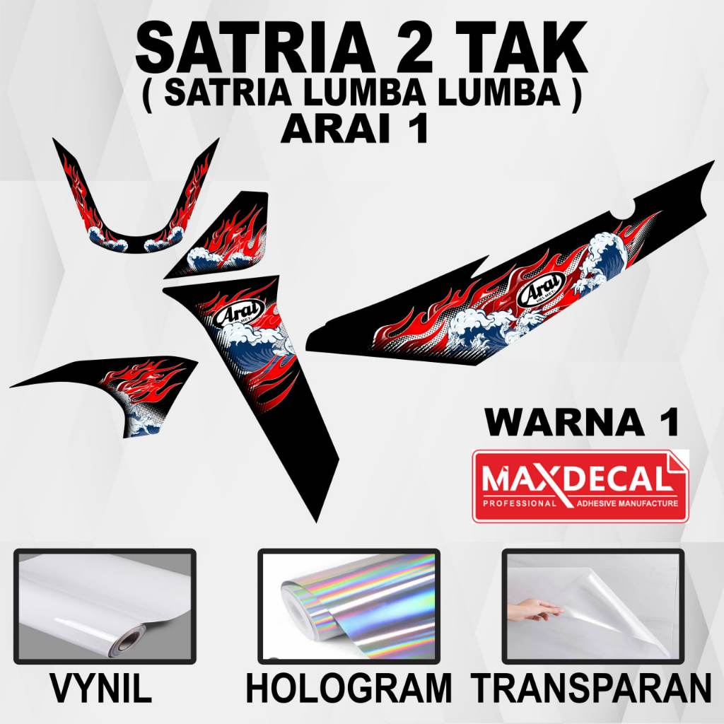 Jual Stiker Suzuki Satria 2tak Satria Lumba / Striping Suzuki Satria ...
