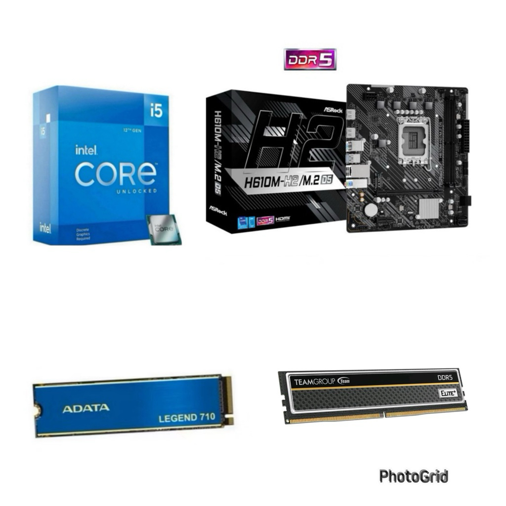 Jual Paket Processor Intel Core i5 12400 / i5 12400F Box Gen 12 LGA 1700 RAM DDR5 32GB | Shopee ...