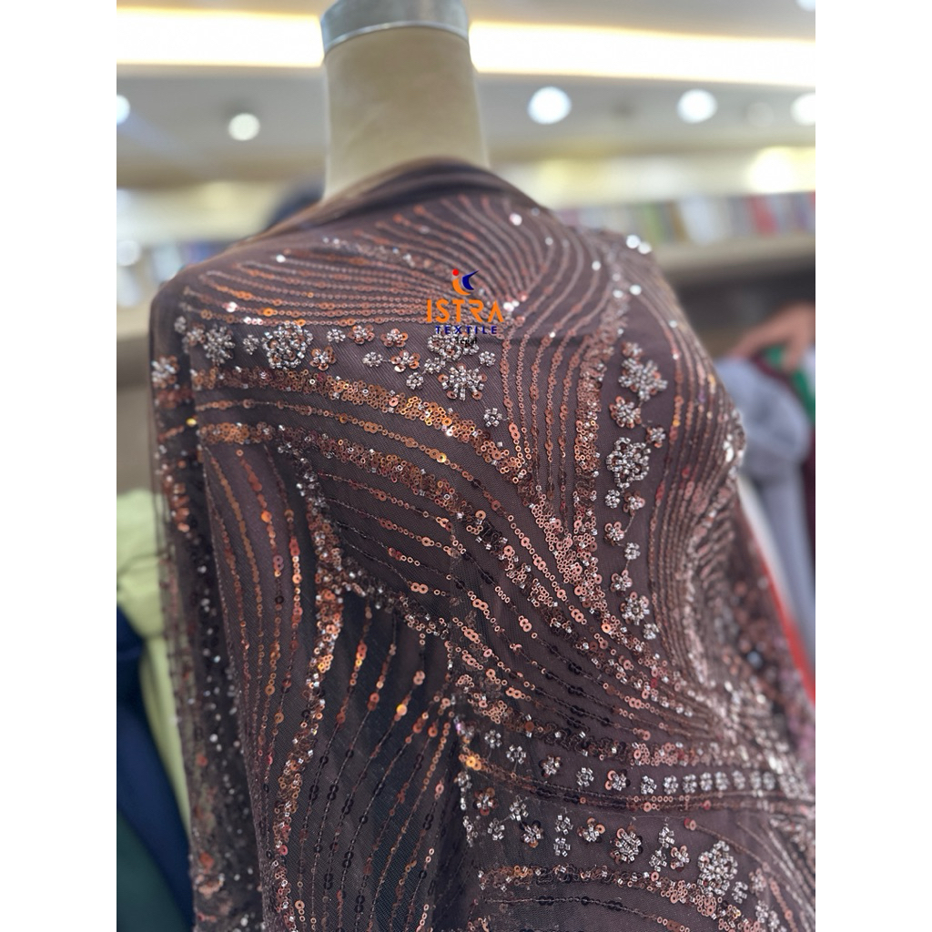 Jual Tulle/Tile/Tille Sirea Payet Ramping Timbul Murah Meriah | Shopee ...