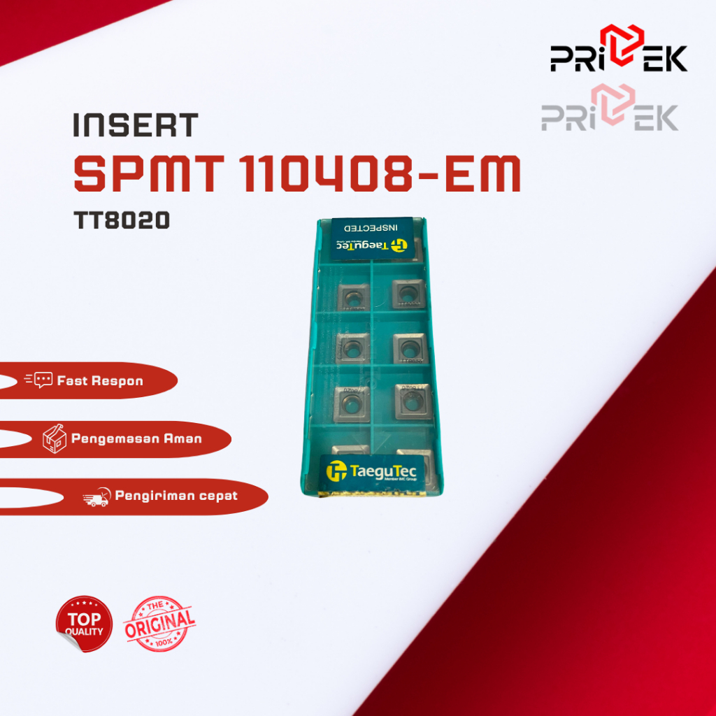 Jual Insert SPMT 110408 - EM Grade TT8020 Merk Taegutec | Shopee Indonesia