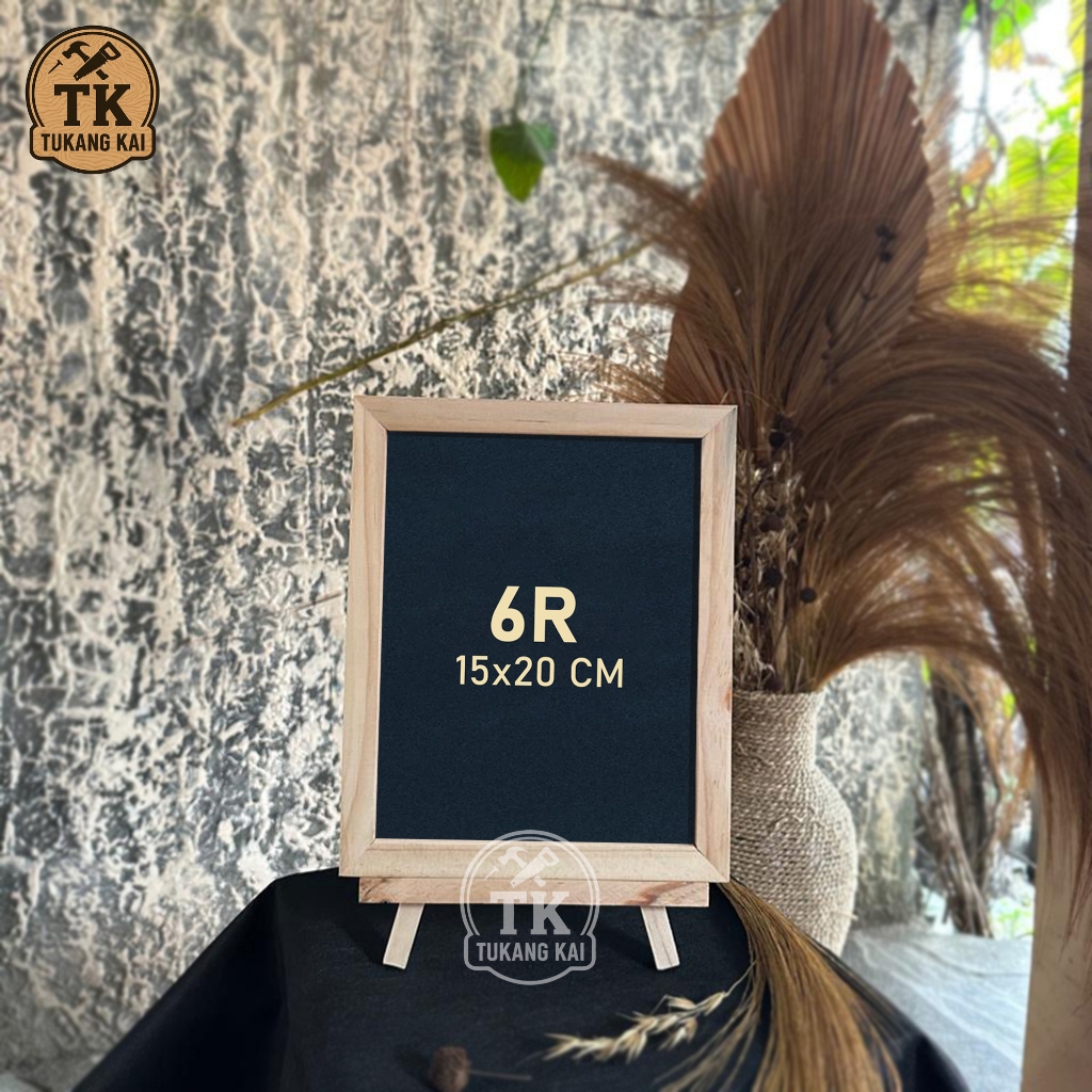 Jual Bingkai Foto Kayu 6R + Standing Frame | Shopee Indonesia
