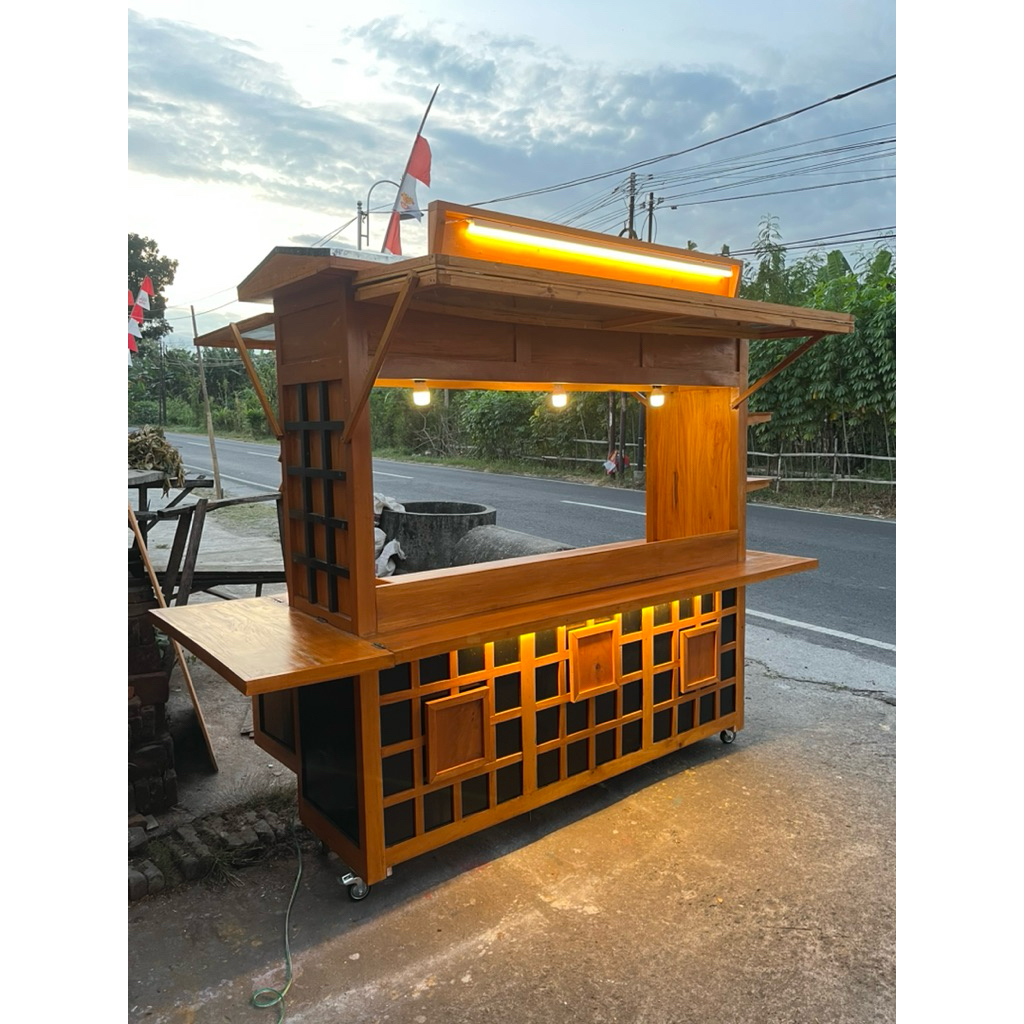 Jual Gerobak booth jepang / Gerobak custom / gerobak jepang dimsum ...