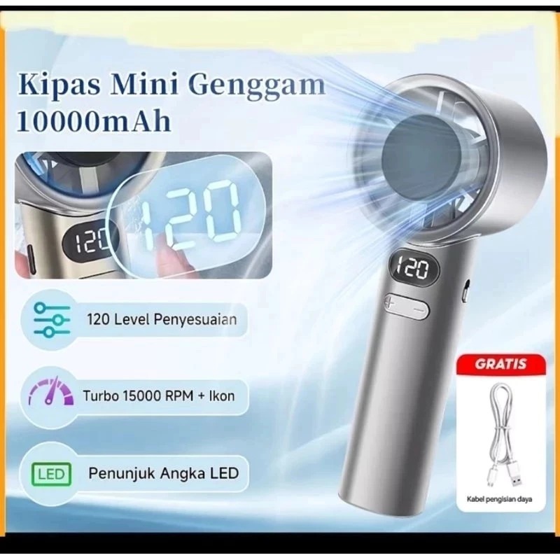 Jual Kipas Angin Portable Mini genggam 120 Speed Powerful Wind M11 ...