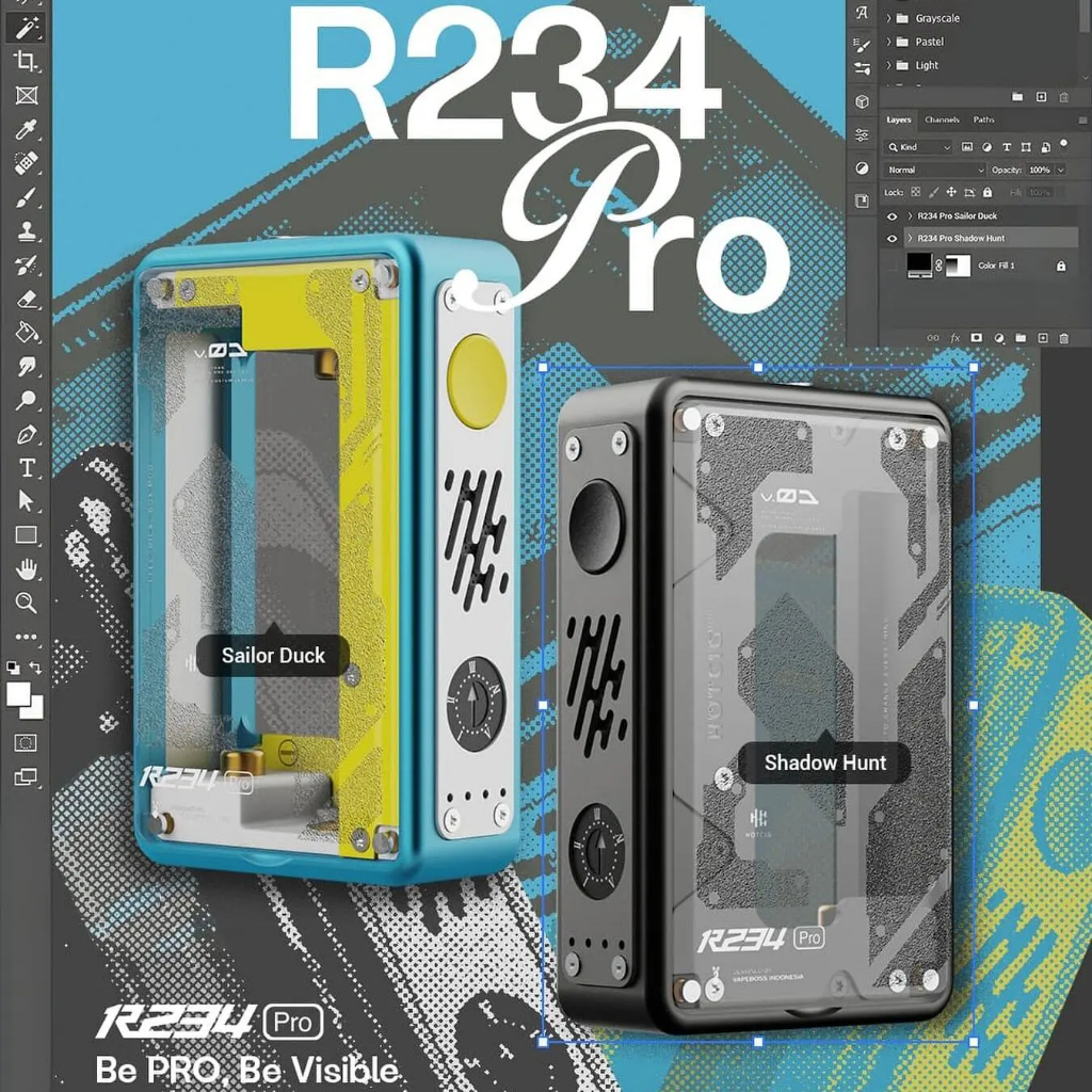 Jual HOTCIG R234 Pro Box Mod Only Authentic by Hotcig x Vape Boss ...