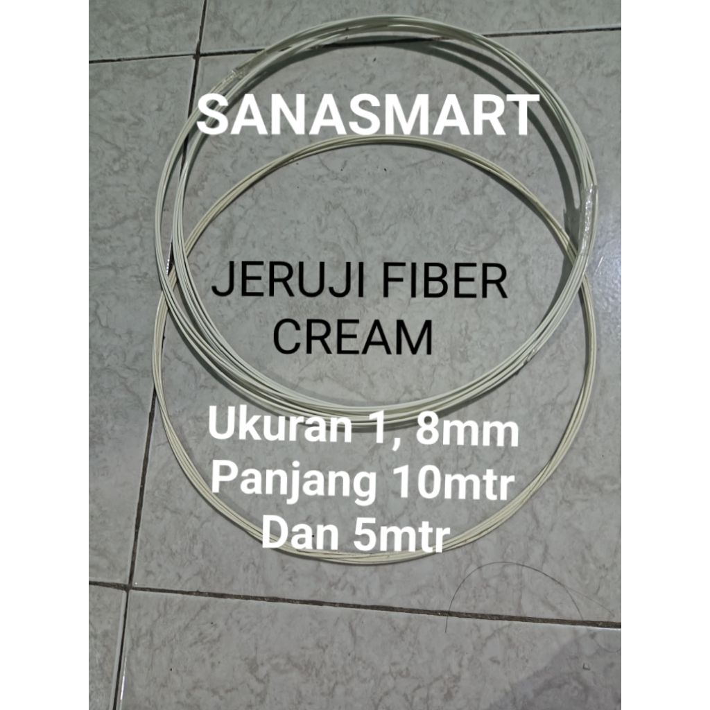 Jual Jeruji fiber cream ukuran 1, 8mm panjang 10mtr dan 5mtr | Shopee ...