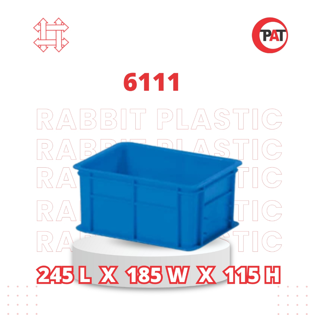 Jual Box Container Plastik 5 Liter Rabbit 6111 Container Box Besar 24.5 ...