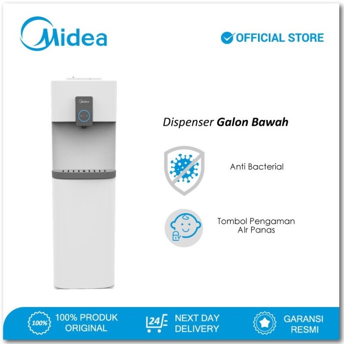 Jual MIDEA Dispenser Galon Bawah Anti Bacterial YL2036S | Shopee Indonesia