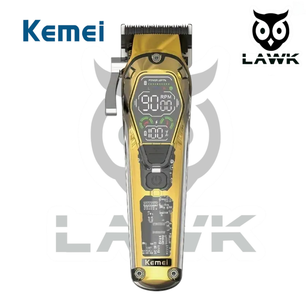 Jual KEMEI KM 1806 TRANSPARENT BODY PROFESIONAL HAIR CLIPPER THREE ...