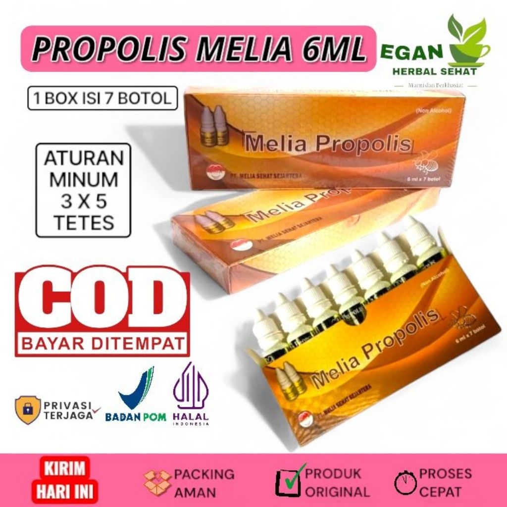 Jual Melia propolis original | Propolis melia 1 box isi 7 botol ...