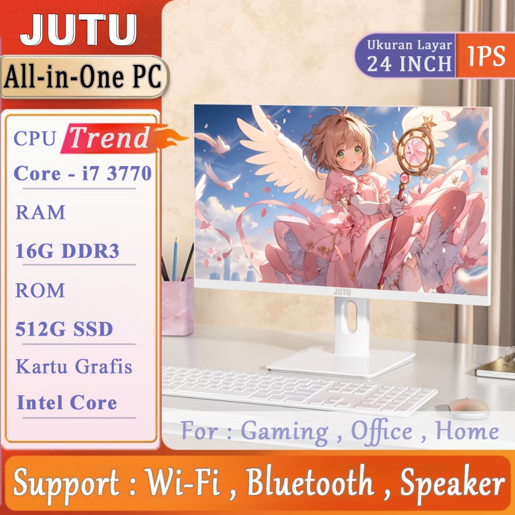 Jual Fullset Komputer PC All in One Intel Core i3/i5/i7, RAM 8G/16G+SSD 256G/512G/1TB - Desktop ...