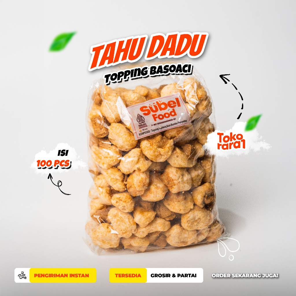 Jual Topping Tahu dadu kering Cuanki tahu sisi 100pcs | Shopee Indonesia