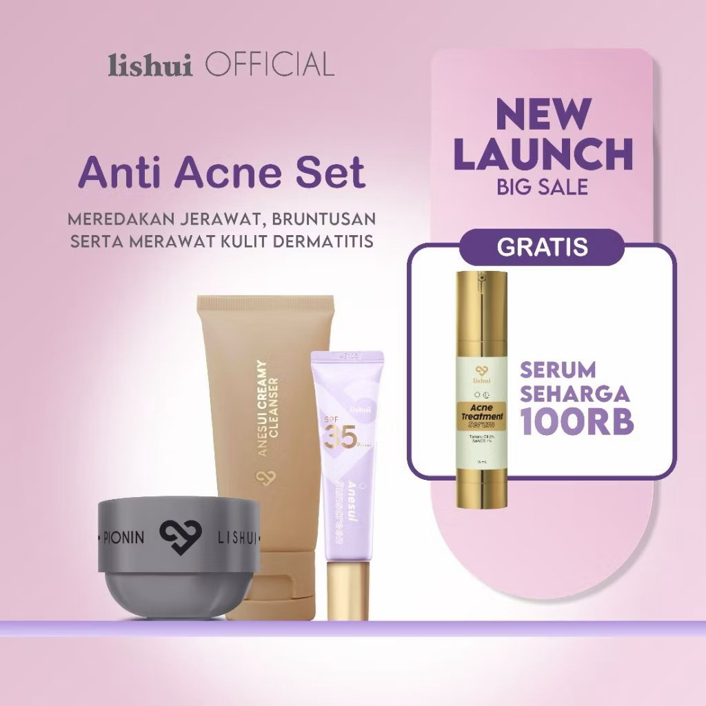 Jual LISHUI Anti Acne Cream - Cream Jerawat Bruntusan Bernanah dan ...