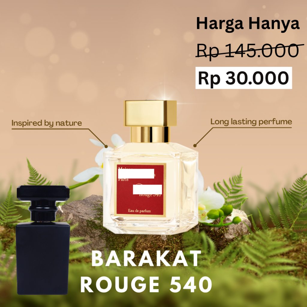 Jual Parfume Extrait de parfum Barakat Rouge 540 REAL PARFUM WORLD ...