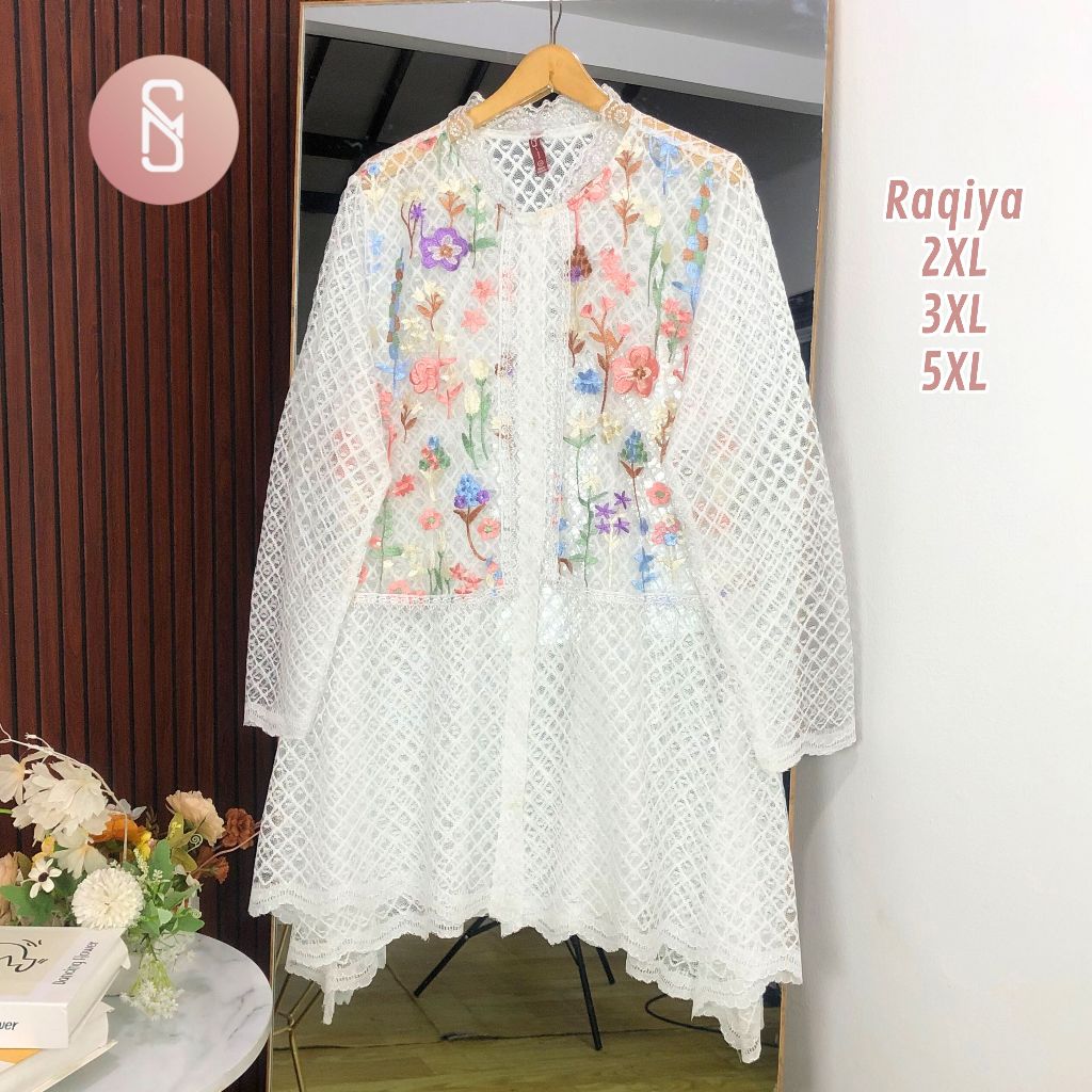 Jual Myshawl Raqiya Outer Jumbo Outer Bigsize Outer Brukat Pesta Big ...