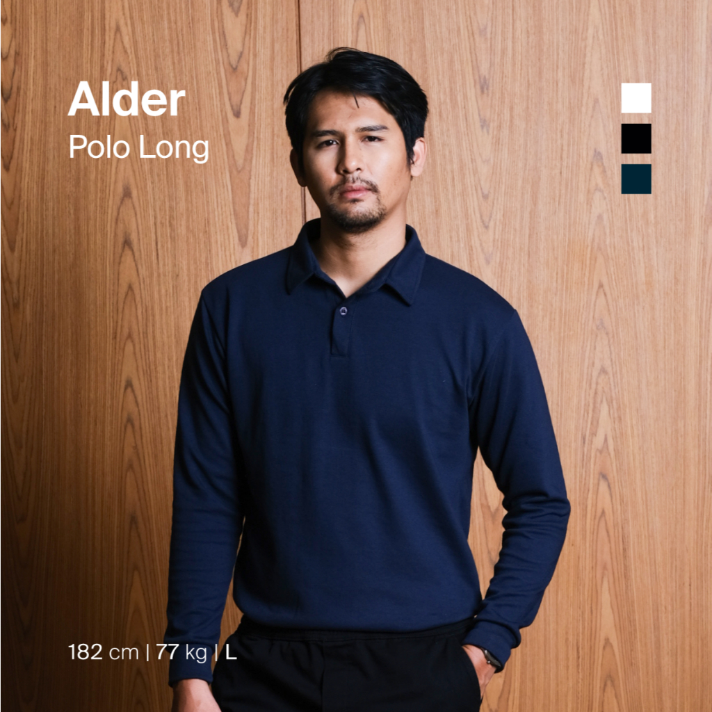 Jual Wilmerstudios Kaos Polo Lengan Panjang Alder All Variant | Shopee ...