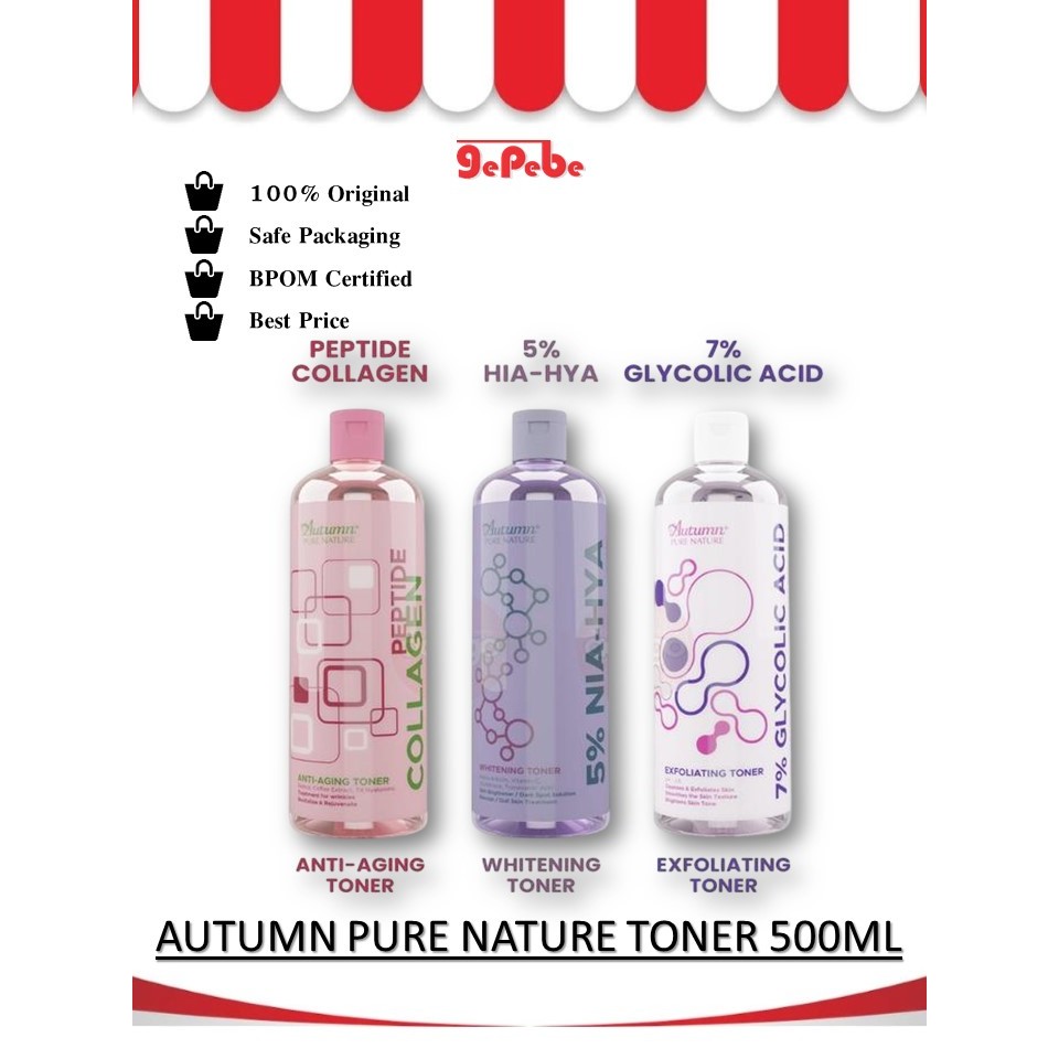 Jual Autumn PURE NATURE TONER 500ML | Shopee Indonesia