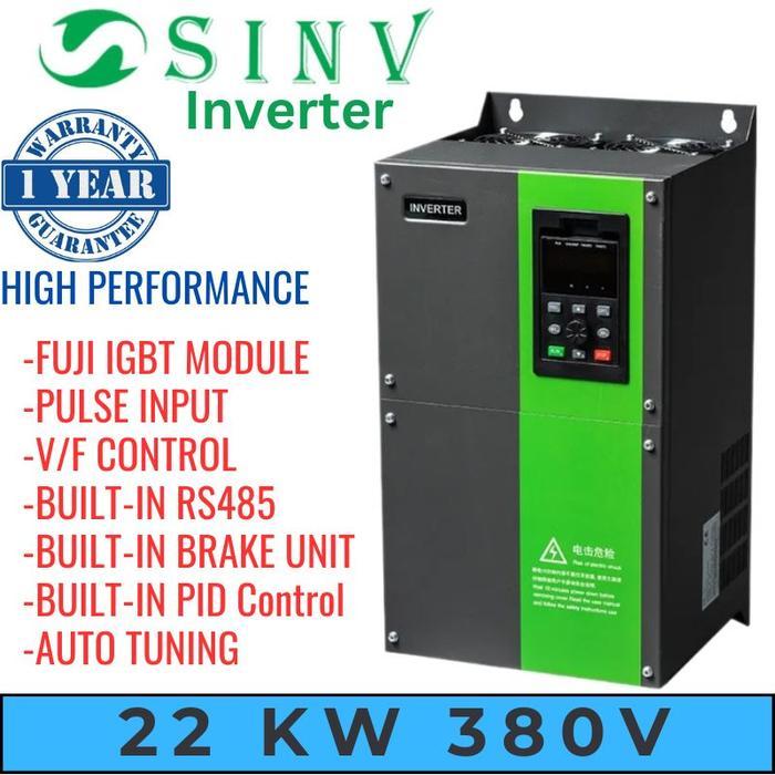 Jual Inverter SINV 22KW 22 KW 380V 3Phase Inverter Motor 22 KW 30HP 30 ...
