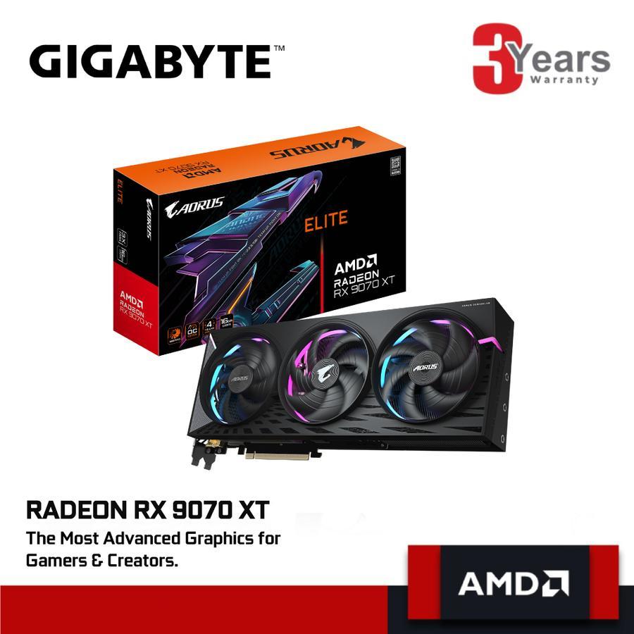 Jual GIGABYTE AORUS Radeon RX 9070 XT ELITE 16GB GDDR6 256GB | Shopee ...