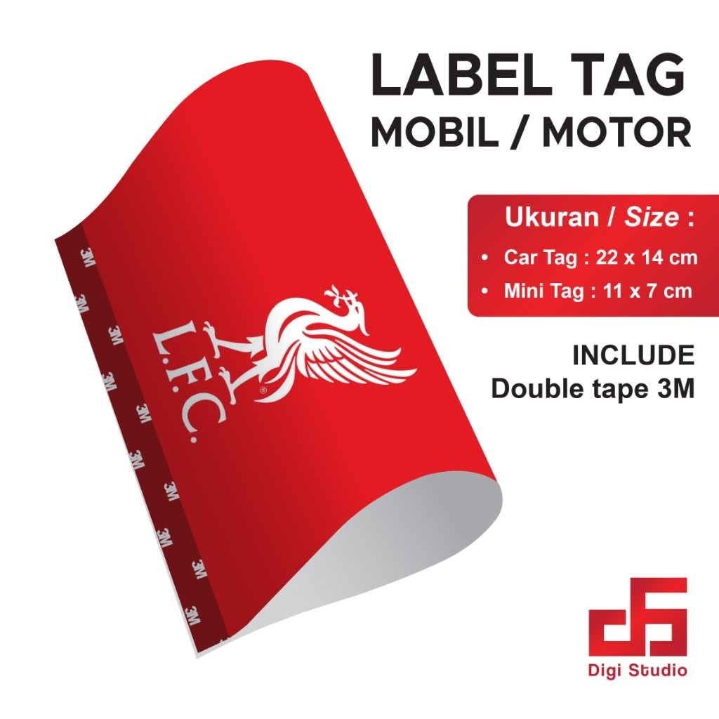 Jual Digi Studio - Label Tag Mobil & Motor LIVERPOOL FC | Shopee Indonesia